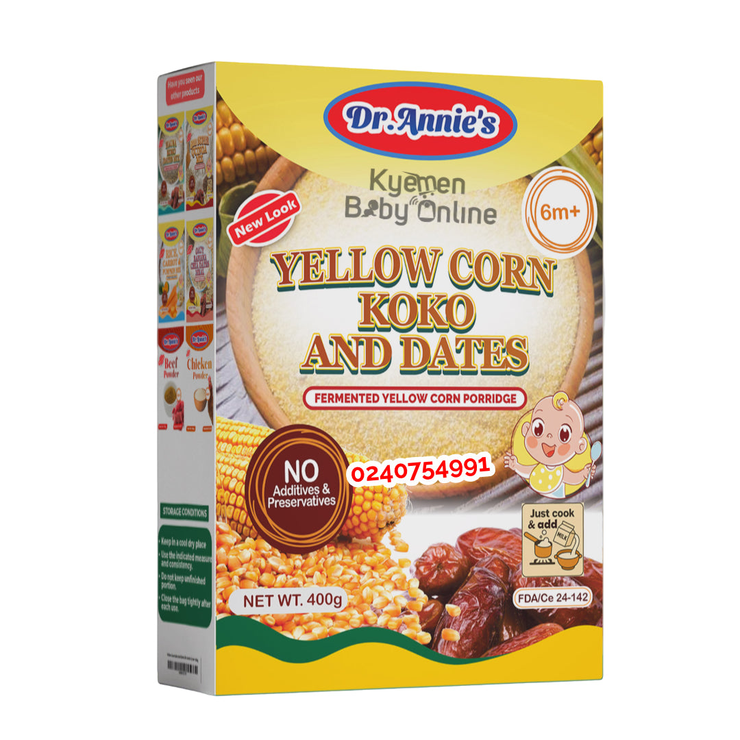 Yellow Corn Koko And Dates (Dr Annie's) 6m+ 400g Price in Ghana ...